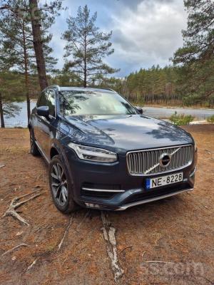Blue Volvo XC90 2018 in Riga, with an engine capacity of 2.00 L and mileage of 160 thousand km for 29995 €, photo  on AUTOMOTO.COM.LV
