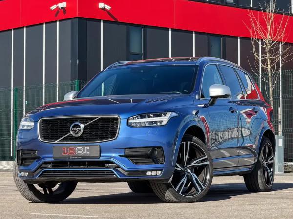 Blue Volvo XC90 2018 in Riga, with an engine capacity of 2.00 L and mileage of 93 thousand km for 27500 €, photo 1 on AUTOMOTO.COM.LV