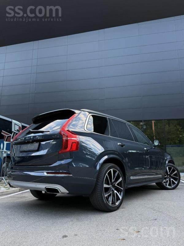Blue Volvo XC90 2018 in Riga, with an engine capacity of 2.00 L and mileage of 157 thousand km for 32000 €, photo 4 on AUTOMOTO.COM.LV