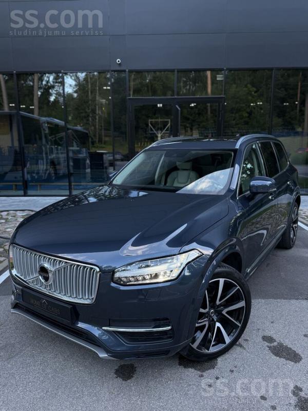 Blue Volvo XC90 2018 in Riga, with an engine capacity of 2.00 L and mileage of 157 thousand km for 32000 €, photo 6 on AUTOMOTO.COM.LV