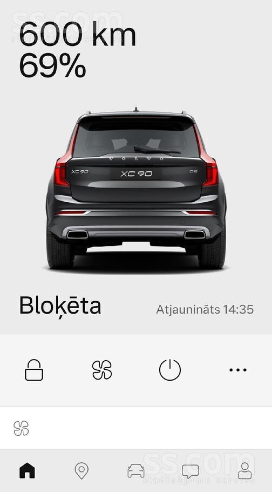 Blue Volvo XC90 2018 in Riga, with an engine capacity of 2.00 L and mileage of 230 thousand km for 21000 €, photo 12 on AUTOMOTO.COM.LV
