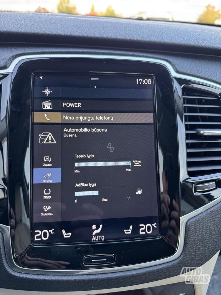 Zils Volvo XC90 2018 Tauragė, ar dzinēja tilpumu 2.00 L un nobraukumu 188 tūkst. km par 22700 €, foto 39 vietnē AUTOMOTO.COM.LV