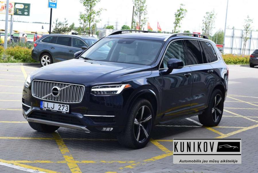 Blue Volvo XC90 2019 in Vilnius, with an engine capacity of 2.00 L and mileage of 228 thousand km for 16350 €, photo 1 on AUTOMOTO.COM.LV