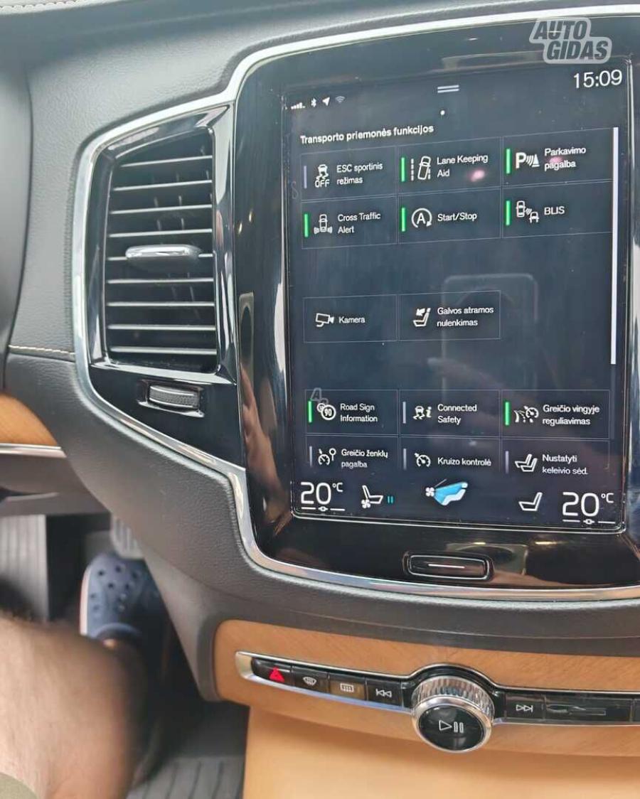 Синий Вольво ХС90 2020 в Клайпеда, объемом двигателя 2.00 л и пробегом 125 тыс. км за 41000 €, фото 32 на AUTOMOTO.COM.LV