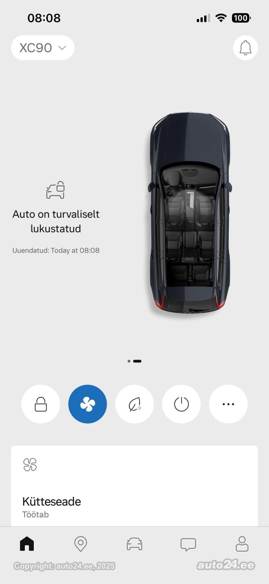Синий Вольво ХС90 2022 в Таллин, объемом двигателя 2.00 л и пробегом 60 тыс. км за 49990 €, фото 30 на AUTOMOTO.COM.LV