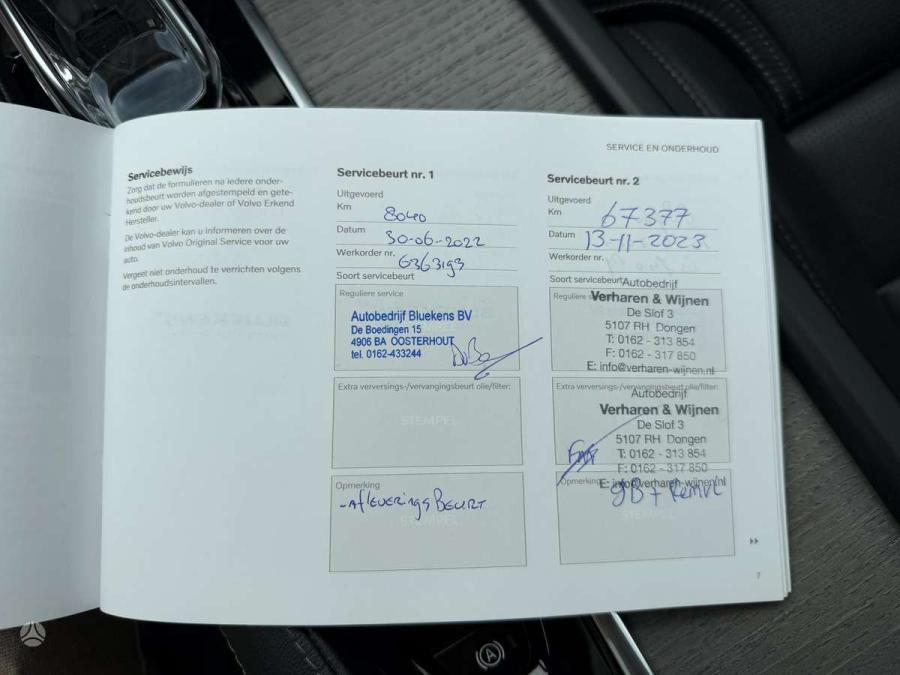 Blue Volvo XC90 2022 in Siauliai, with an engine capacity of 1.97 L and mileage of 170 thousand km for 40990 €, photo 38 on AUTOMOTO.COM.LV