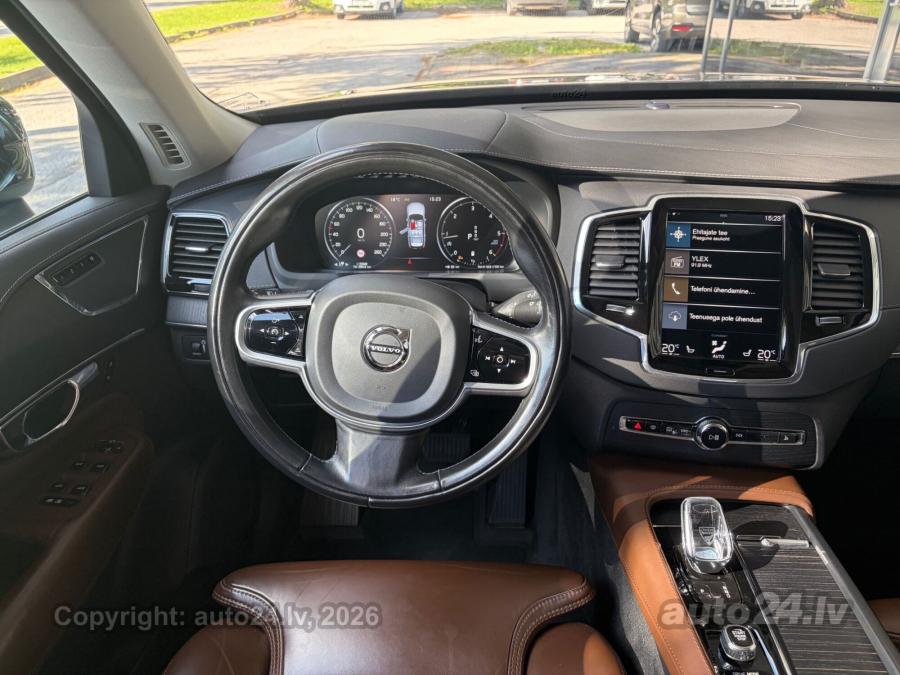 Blue Volvo XC90 2020 in Tallinn, with an engine capacity of 2.00 L and mileage of 119 thousand km for 35990 €, photo 12 on AUTOMOTO.COM.LV