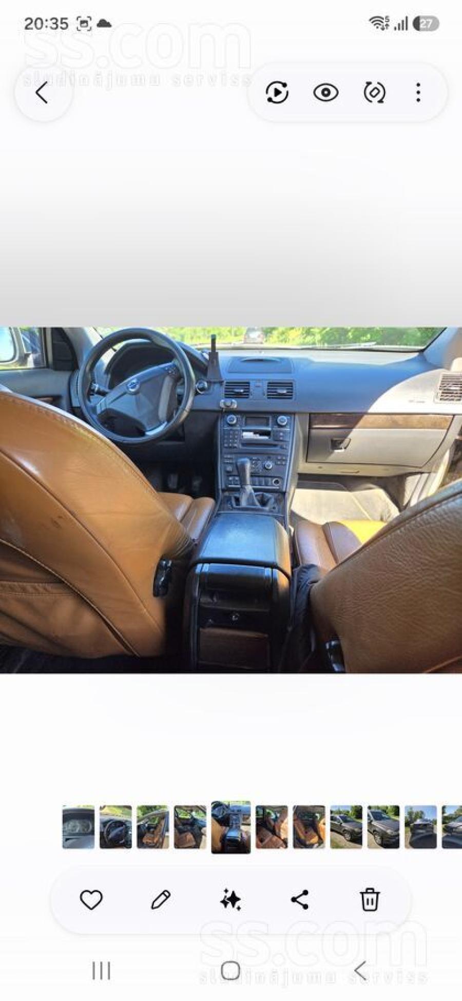 Brūns Volvo XC90 2007 Rīga, ar dzinēja tilpumu 2.40 L un nobraukumu 0 tūkst. km par 4950 €, foto 4 vietnē AUTOMOTO.COM.LV