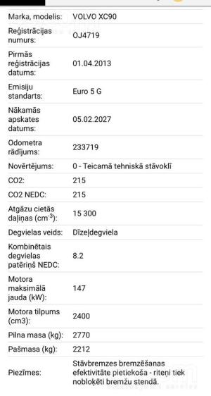 Коричневый Вольво ХС90 2013 в Рига, объемом двигателя 2.40 л и пробегом 233 тыс. км за 13500 €, фото 32 на AUTOMOTO.COM.LV