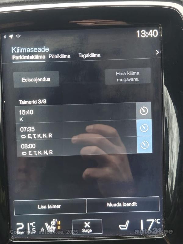 Brown Volvo XC90 2016 in Parnu, with an engine capacity of 2.00 L and mileage of 182 thousand km for 26000 €, photo 11 on AUTOMOTO.COM.LV