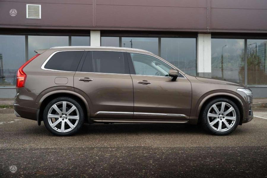 Brown Volvo XC90 2016 in Vilnius, with an engine capacity of 1.97 L and mileage of 191 thousand km for 22750 €, photo 5 on AUTOMOTO.COM.LV
