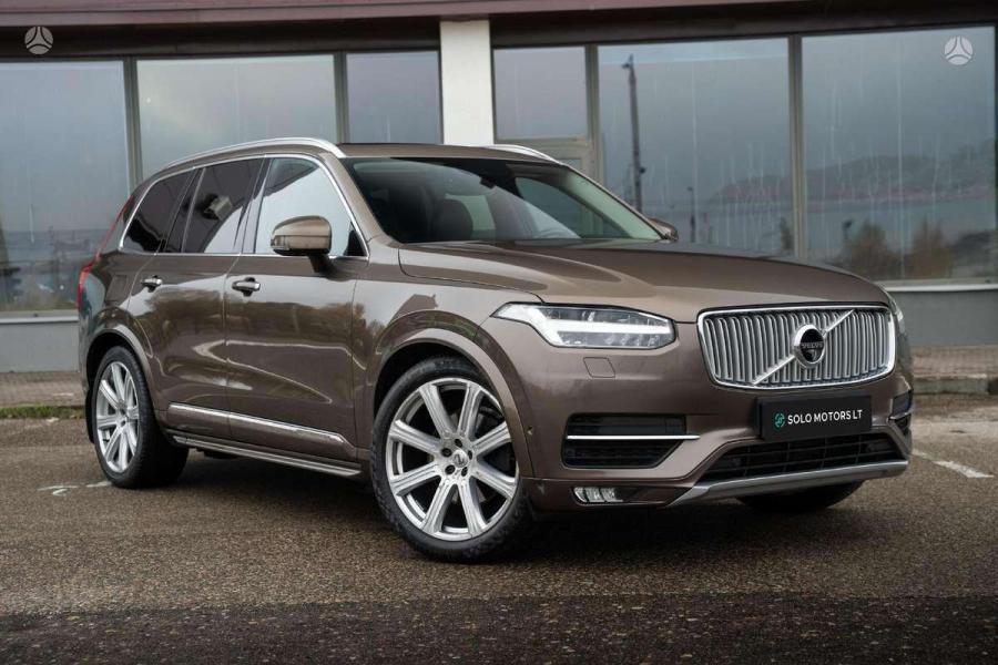 Brown Volvo XC90 2016 in Vilnius, with an engine capacity of 1.97 L and mileage of 191 thousand km for 22750 €, photo 6 on AUTOMOTO.COM.LV