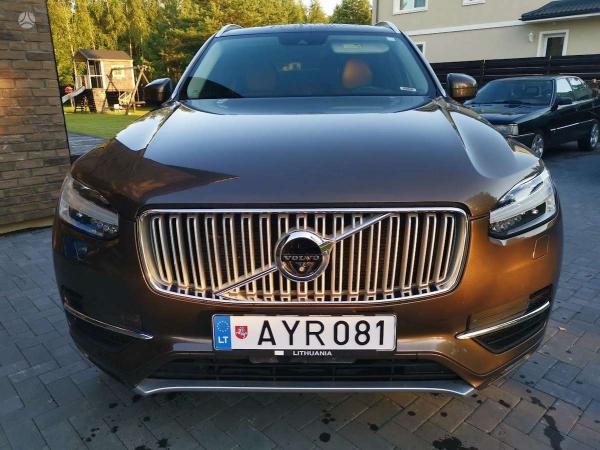 Brown Volvo XC90 2016 in Vilnius, with an engine capacity of 1.97 L and mileage of 338 thousand km for 17700 €, photo 4 on AUTOMOTO.COM.LV