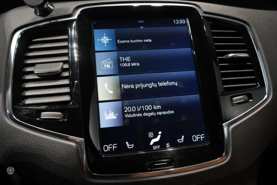 Brūns Volvo XC90 2017 Viļņa, ar dzinēja tilpumu 1.97 L un nobraukumu 201 tūkst. km par 24900 €, foto 16 vietnē AUTOMOTO.COM.LV