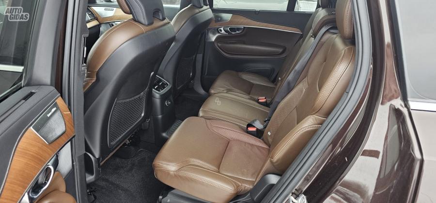 Brown Volvo XC90 2018 in Kaunas, with an engine capacity of 2.00 L and mileage of 196 thousand km for 24950 €, photo 13 on AUTOMOTO.COM.LV