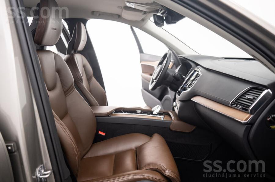 Brown Volvo XC90 2019 in Riga, with an engine capacity of 2.00 L and mileage of 86 thousand km for 37900 €, photo 11 on AUTOMOTO.COM.LV