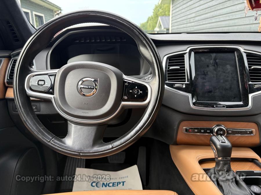 Brown Volvo XC90 2018 in Tartu, with an engine capacity of 2.00 L and mileage of 243 thousand km for 28500 €, photo 11 on AUTOMOTO.COM.LV