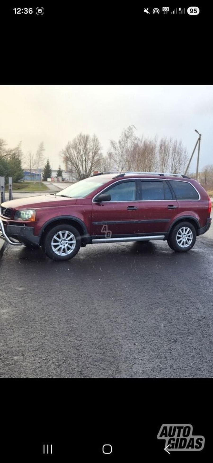 Volvo XC90 2005 Tauragė, ar dzinēja tilpumu 2.40 L un nobraukumu 263 tūkst. km par 3600 €, foto 2 vietnē AUTOMOTO.COM.LV