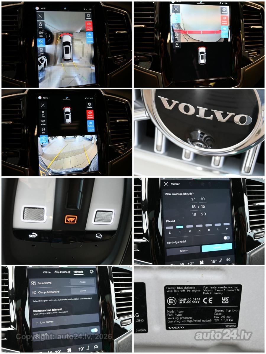 Volvo XC90 2024 Tallina, ar dzinēja tilpumu 2.00 L un nobraukumu 26 tūkst. km par 61990 €, foto 14 vietnē AUTOMOTO.COM.LV