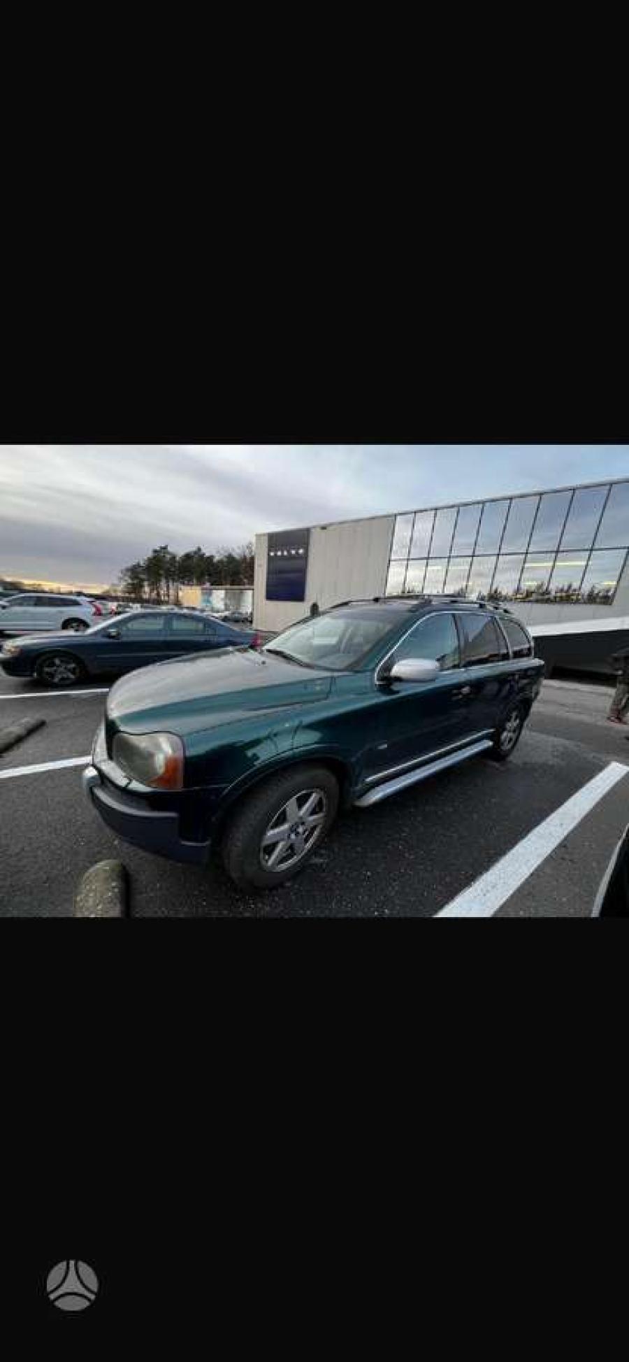 Zaļš Volvo XC90 2004 Kauņa, ar dzinēja tilpumu 2.50 L un nobraukumu 440 tūkst. km par 3700 €, foto 2 vietnē AUTOMOTO.COM.LV