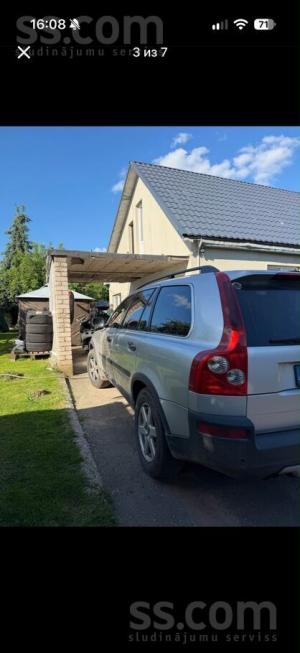 Grey Volvo XC90 2003 in Daugavpils, with an engine capacity of 2.40 L and mileage of 378 thousand km for 2200 €, photo 4 on AUTOMOTO.COM.LV