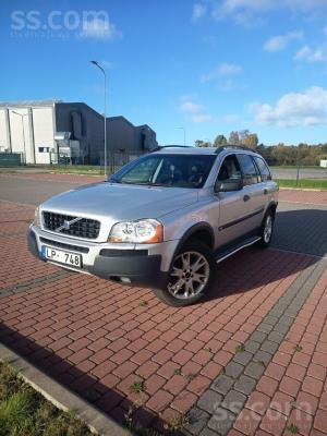 Grey Volvo XC90 2004 in Ventspils, with an engine capacity of 2.40 L and mileage of 412 thousand km for 3500 €, photo  on AUTOMOTO.COM.LV