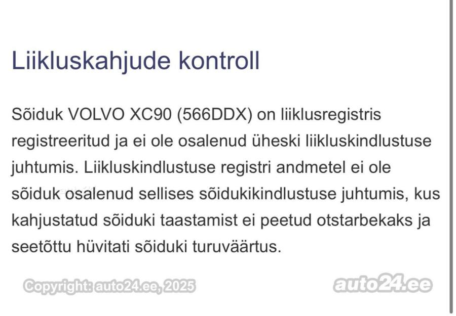 Grey Volvo XC90 2005 in Tartu, with an engine capacity of 2.40 L and mileage of 0 thousand km for 4399 €, photo 23 on AUTOMOTO.COM.LV