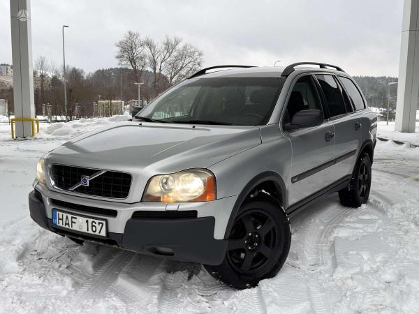Grey Volvo XC90 2005 in Vilnius, with an engine capacity of 2.40 L and mileage of 417 thousand km for 3650 €, photo 1 on AUTOMOTO.COM.LV