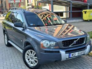 Grey Volvo XC90 2005 in Riga, with an engine capacity of 2.40 L and mileage of 377 thousand km for 4290 €, photo  on AUTOMOTO.COM.LV