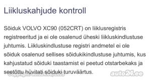 Pelēks Volvo XC90 2007 Tartu, ar dzinēja tilpumu 2.40 L un nobraukumu 0 tūkst. km par 6599 €, foto 29 vietnē AUTOMOTO.COM.LV