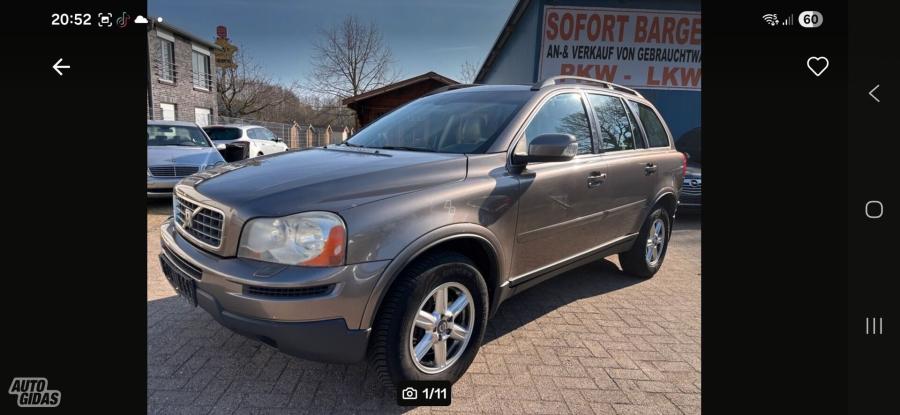 Grey Volvo XC90 2007 in Prienai, with an engine capacity of 2.40 L and mileage of 323 thousand km for 4250 €, photo 8 on AUTOMOTO.COM.LV