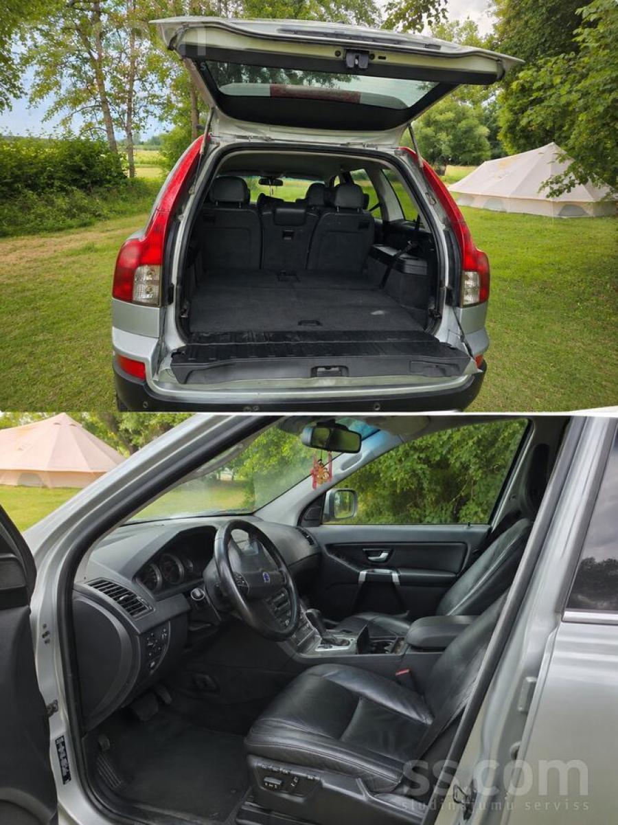 Grey Volvo XC90 2008 in Cesis, with an engine capacity of 2.40 L and mileage of 279 thousand km for 6250 €, photo 8 on AUTOMOTO.COM.LV