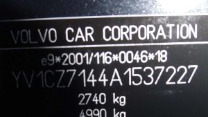 Grey Volvo XC90 2009 in Joniskis, with an engine capacity of 2.40 L and mileage of 281 thousand km for 8649 €, photo 31 on AUTOMOTO.COM.LV