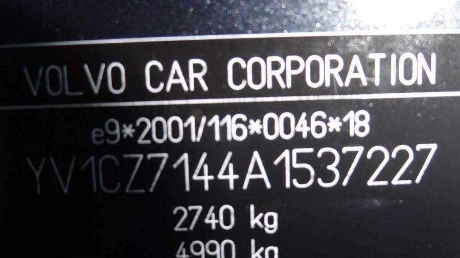 Grey Volvo XC90 2009 in Joniskis, with an engine capacity of 2.40 L and mileage of 281 thousand km for 8649 €, photo 31 on AUTOMOTO.COM.LV