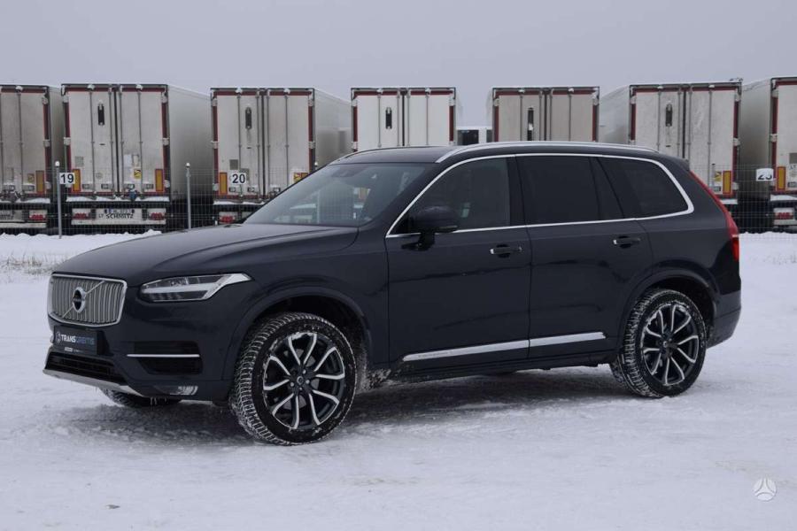 Grey Volvo XC90 2015 in Vilnius, with an engine capacity of 1.97 L and mileage of 333 thousand km for 17699 €, photo 5 on AUTOMOTO.COM.LV