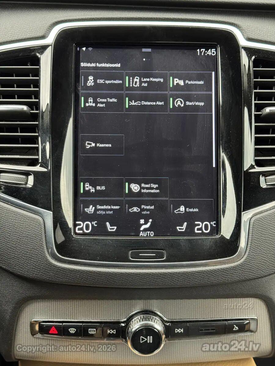 Pelēks Volvo XC90 2015 Tallina, ar dzinēja tilpumu 2.00 L un nobraukumu 161 tūkst. km par 25995 €, foto 23 vietnē AUTOMOTO.COM.LV