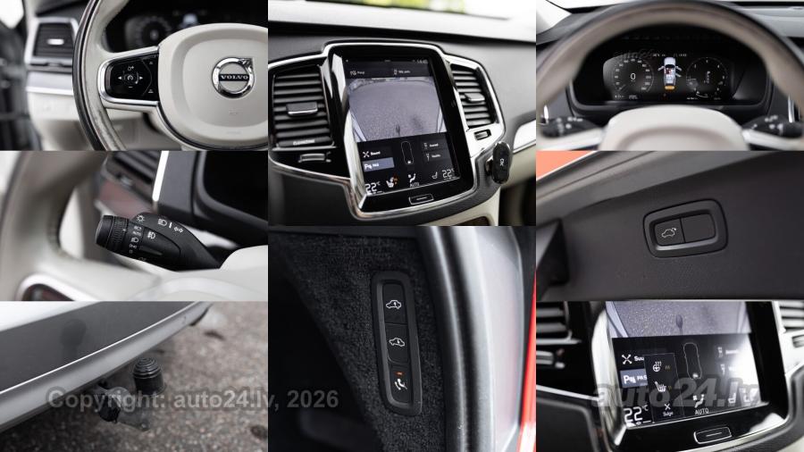 Grey Volvo XC90 2015 in Tallinn, with an engine capacity of 2.00 L and mileage of 325 thousand km for 16900 €, photo 14 on AUTOMOTO.COM.LV