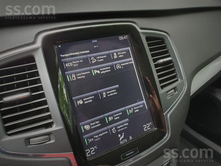 Pelēks Volvo XC90 2015 Jelgava, ar dzinēja tilpumu 2.00 L un nobraukumu 265 tūkst. km par 18600 €, foto 19 vietnē AUTOMOTO.COM.LV