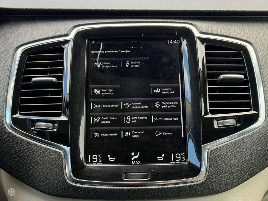 Pelēks Volvo XC90 2015 Viļņa, ar dzinēja tilpumu 1.97 L un nobraukumu 226 tūkst. km par 21500 €, foto 14 vietnē AUTOMOTO.COM.LV