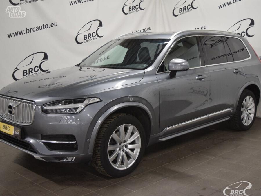 Grey Volvo XC90 2016 in Riga, with an engine capacity of 2.00 L and mileage of 185 thousand km for 22900 €, photo 1 on AUTOMOTO.COM.LV