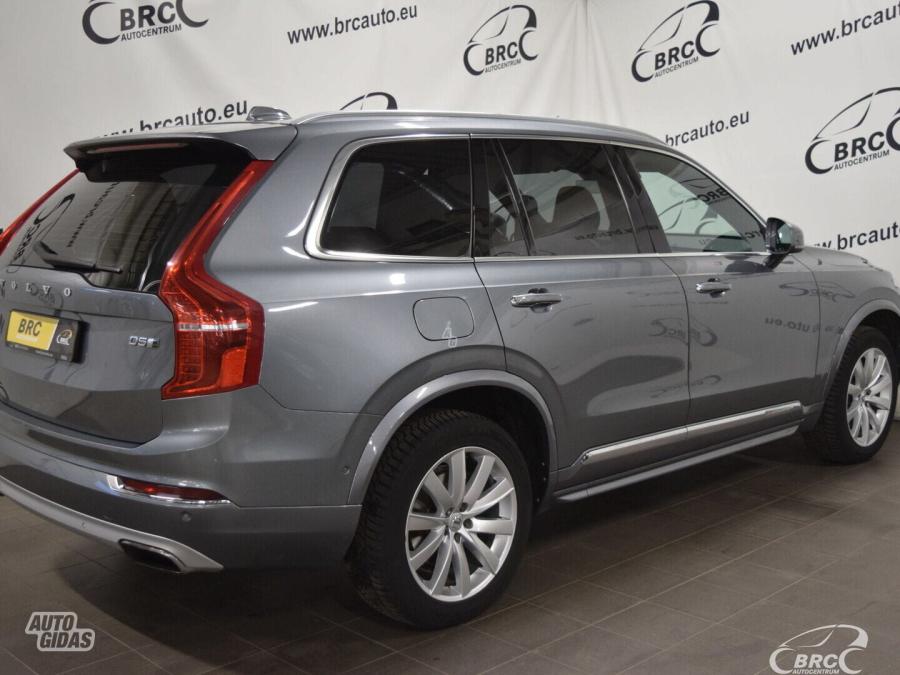 Grey Volvo XC90 2016 in Riga, with an engine capacity of 2.00 L and mileage of 185 thousand km for 22900 €, photo 2 on AUTOMOTO.COM.LV