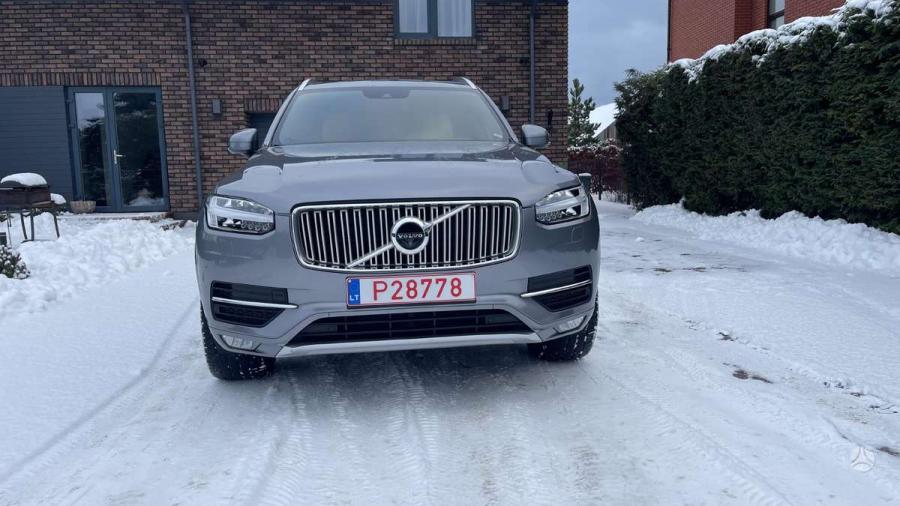 Grey Volvo XC90 2016 in Kaunas, with an engine capacity of 1.97 L and mileage of 130 thousand km for 24900 €, photo 4 on AUTOMOTO.COM.LV