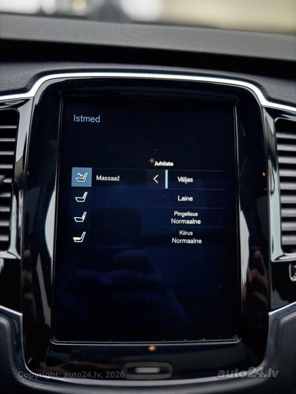 Grey Volvo XC90 2016 in Parnu, with an engine capacity of 2.00 L and mileage of 137 thousand km for 26900 €, photo 11 on AUTOMOTO.COM.LV