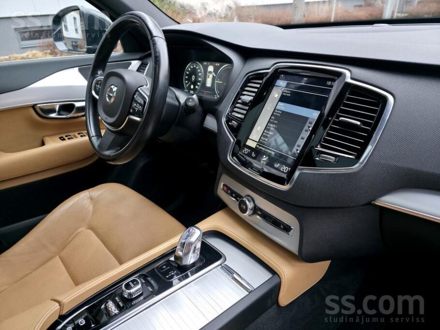 Pelēks Volvo XC90 2016 Rīga, ar dzinēja tilpumu 2.00 L un nobraukumu 273 tūkst. km par 18490 €, foto 15 vietnē AUTOMOTO.COM.LV