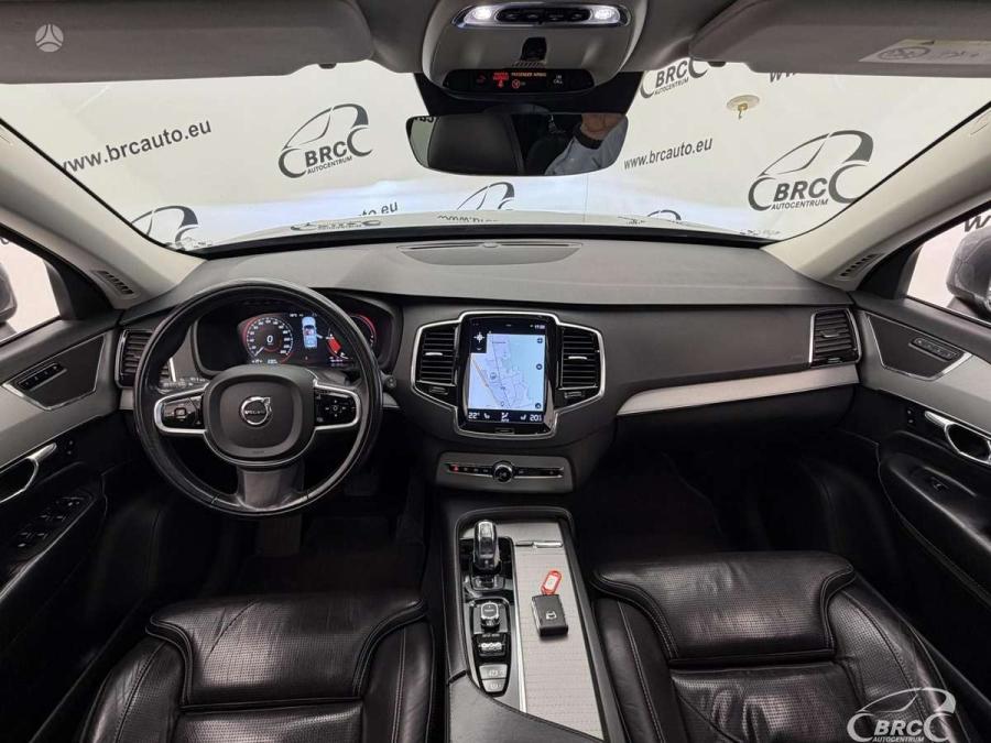 Grey Volvo XC90 2016 in Vilnius, with an engine capacity of 1.97 L and mileage of 315 thousand km for 17900 €, photo 5 on AUTOMOTO.COM.LV