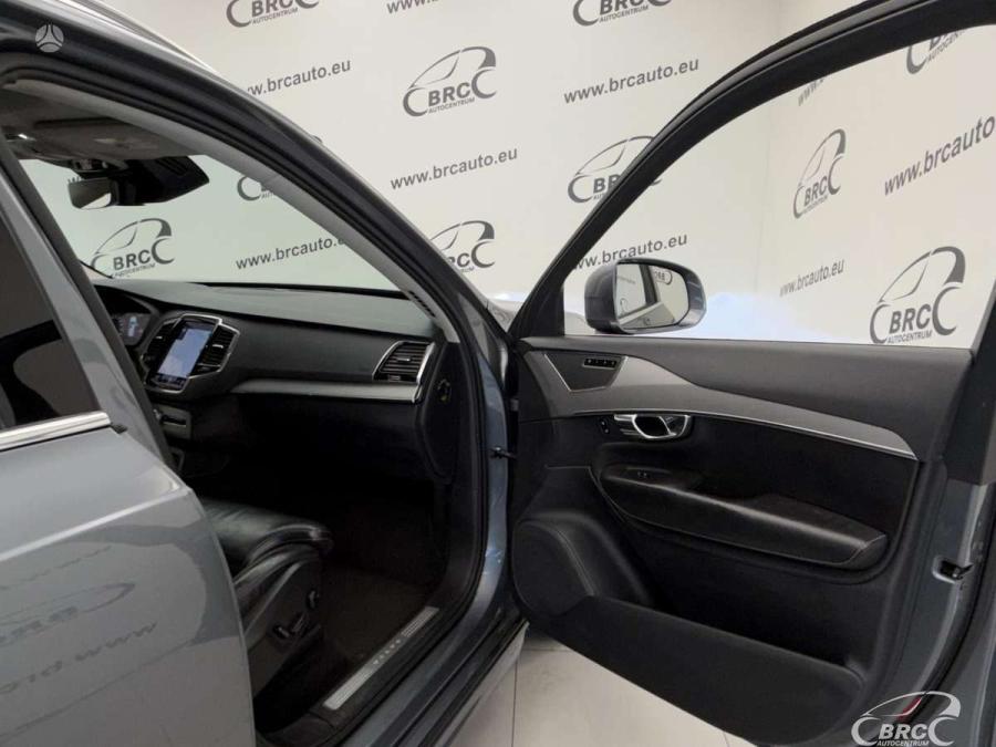Grey Volvo XC90 2016 in Vilnius, with an engine capacity of 1.97 L and mileage of 315 thousand km for 17900 €, photo 11 on AUTOMOTO.COM.LV