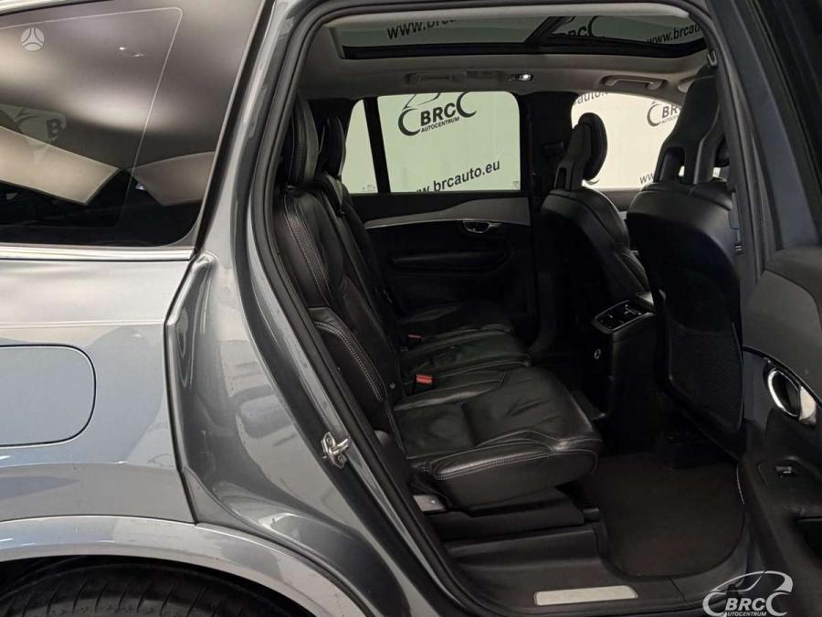 Grey Volvo XC90 2016 in Vilnius, with an engine capacity of 1.97 L and mileage of 315 thousand km for 17900 €, photo 13 on AUTOMOTO.COM.LV