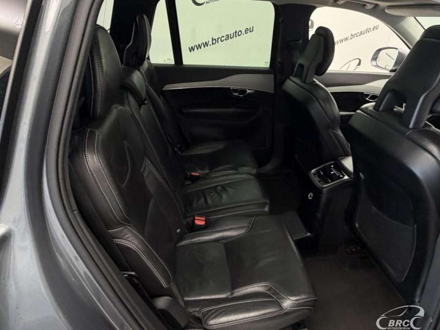 Grey Volvo XC90 2016 in Vilnius, with an engine capacity of 1.97 L and mileage of 315 thousand km for 17900 €, photo 14 on AUTOMOTO.COM.LV