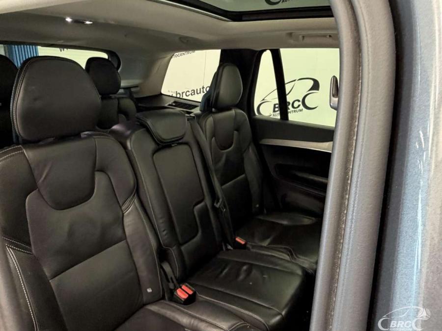 Grey Volvo XC90 2016 in Vilnius, with an engine capacity of 1.97 L and mileage of 315 thousand km for 17900 €, photo 15 on AUTOMOTO.COM.LV