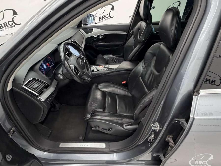 Grey Volvo XC90 2016 in Vilnius, with an engine capacity of 1.97 L and mileage of 315 thousand km for 17900 €, photo 25 on AUTOMOTO.COM.LV